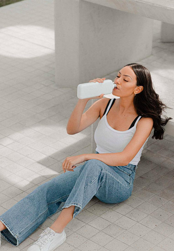 Memobottle Slim Stainless Steel White 600ml - MORE by Morello Indonesia