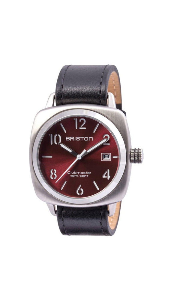 Briston Clubmaster Classic Steel HMS Red Sunray Dial 40mm - MORE by ...
