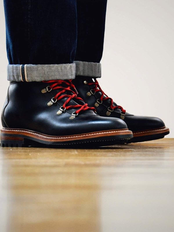Oakstreet Bootmakers Black Commando Sole Summit Boot - MORE by Morello ...