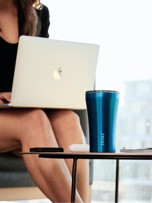 Sttoke Limited Edition Insulated Ceramic Cup 8oz Steel Blue - MORE by ...